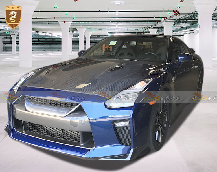 2018日产GTR r35改装碳纤维OEM机盖