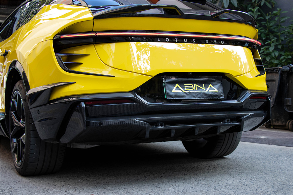路特斯Eletre改装ABINA碳纤维包围前唇侧裙尾翼后唇风刀 - 易龙改装-专业豪车外观定制改装,法拉利改装,兰博基尼改装,宾利改装,迈凯伦 ...